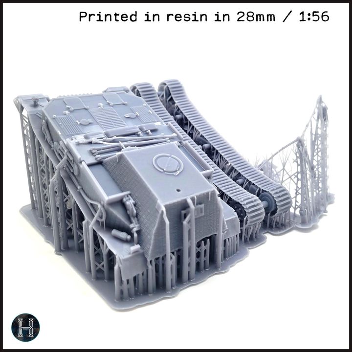 3D Printable Bergepanzer Tiger (P) armored recovery vehicle - Germany ...
