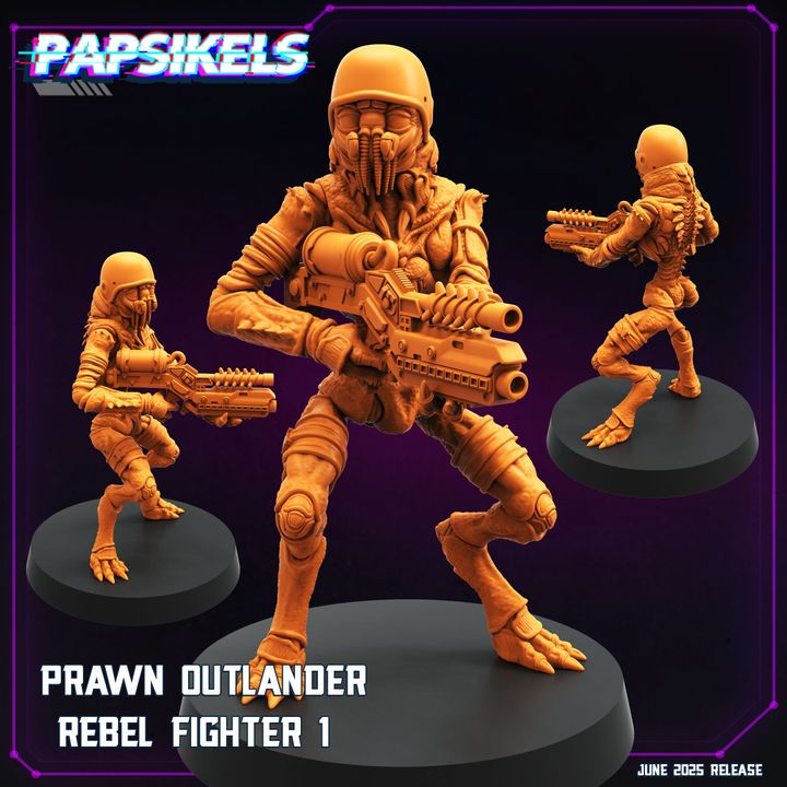 3D Printable JUNE 2025 TRIBES - CYBERPUNK RELEASE by PAPSIKELS MINIATURES