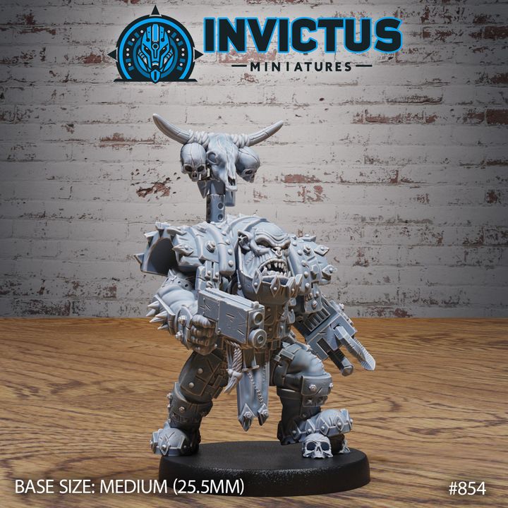 3D Printable Greensteel Squad Brute / Space Orc Bandit / Galactic War ...