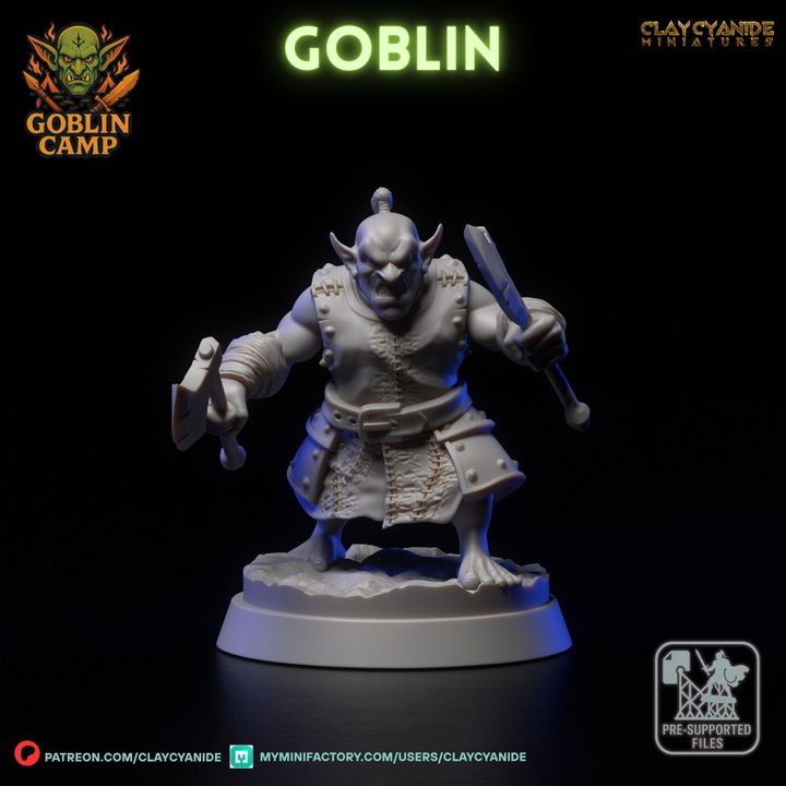 3D Printable Goblin 5 by Clay Cyanide Miniatures