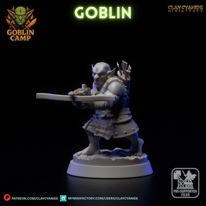 3D Printable Goblin 3 by Clay Cyanide Miniatures