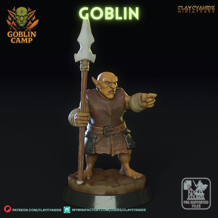 3D Printable Goblin 4 by Clay Cyanide Miniatures