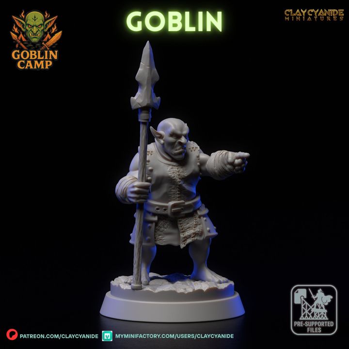 3D Printable Goblin 4 by Clay Cyanide Miniatures
