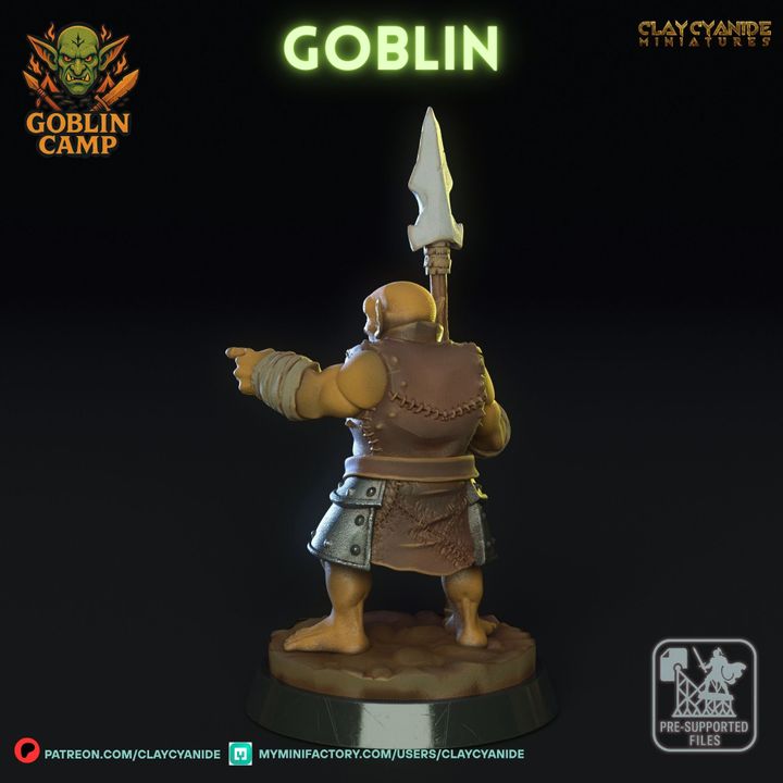 3D Printable Goblin 4 by Clay Cyanide Miniatures
