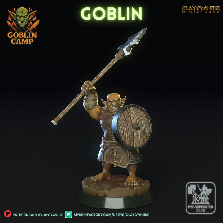 3D Printable Goblin 8 by Clay Cyanide Miniatures