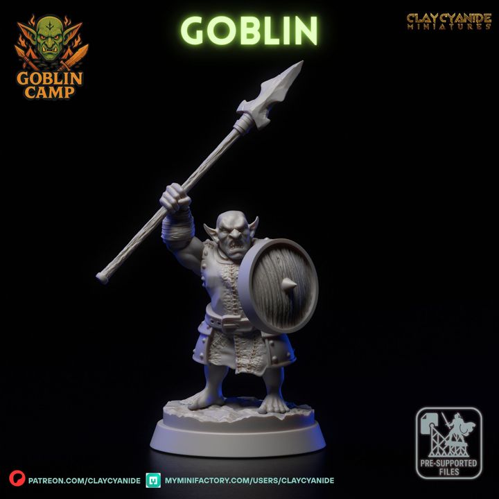 3D Printable Goblin 8 by Clay Cyanide Miniatures