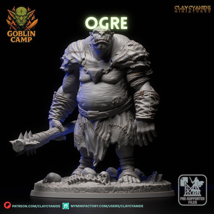 3D Printable Ogre 1 by Clay Cyanide Miniatures