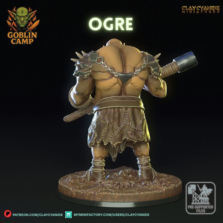 3D Printable Ogre 2 by Clay Cyanide Miniatures