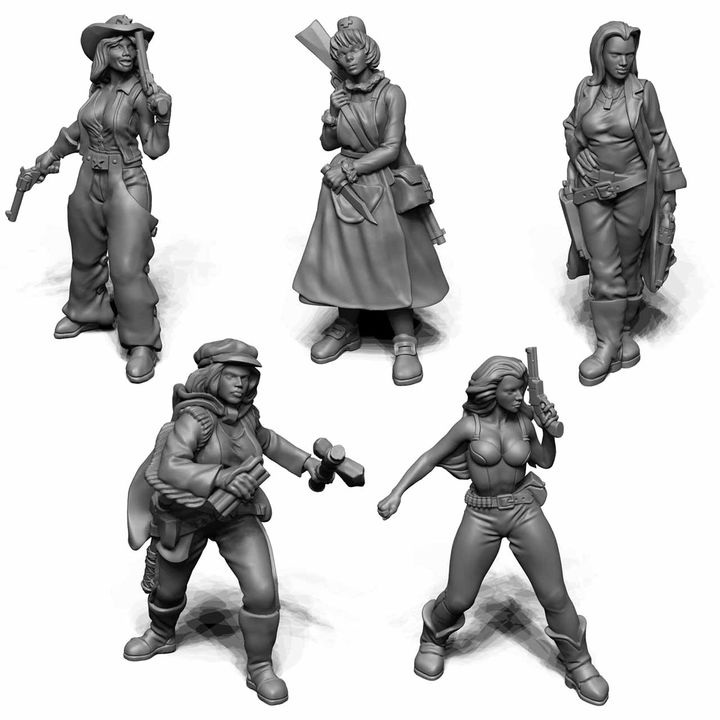 3D Printable Widowmakers - Gang Starter by Gangfight Games