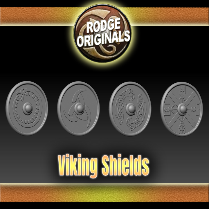 3D Printable Viking Shield Set by Rodge Originals