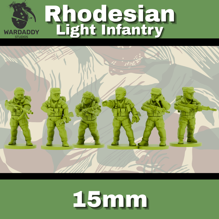 3D Printable Rhodesian Light Infantry by WarDaddy Studios