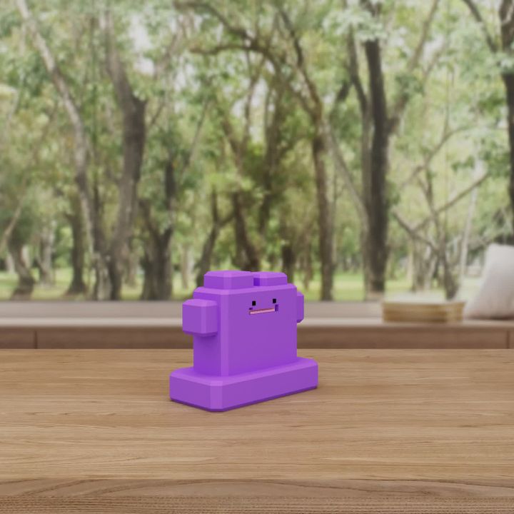 3D Printable Ditto Pokemon Multipart by CGCG3d