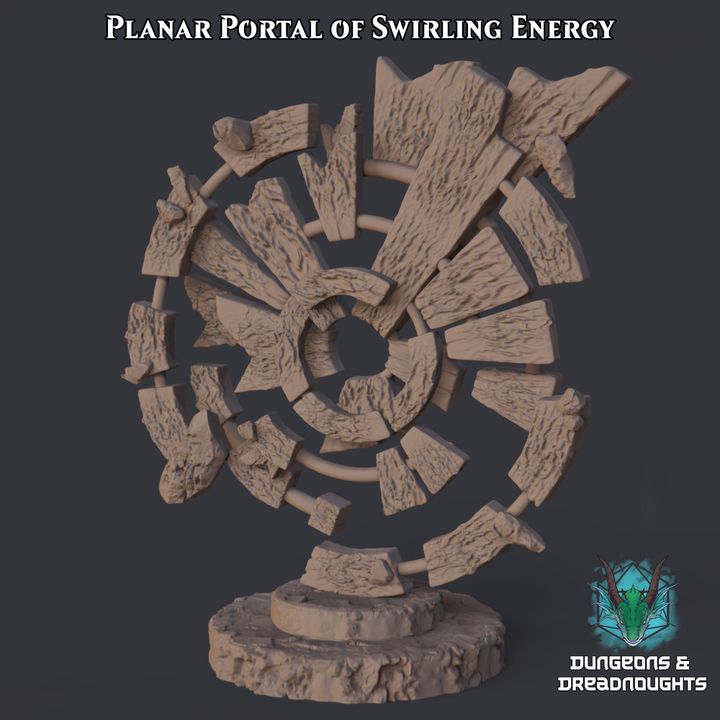 3D Printable Planar Portal of Swirling Energy | Planar Portals | Gloom ...