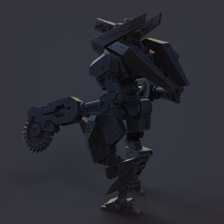 3D Printable Rune Forge "Buzzsaw" | Fully Posable | Dwarven Mech ...