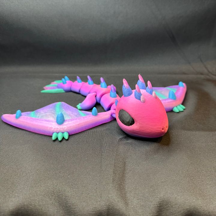 3D Printable Flexi Big Bug Dragon print in place no support by ...