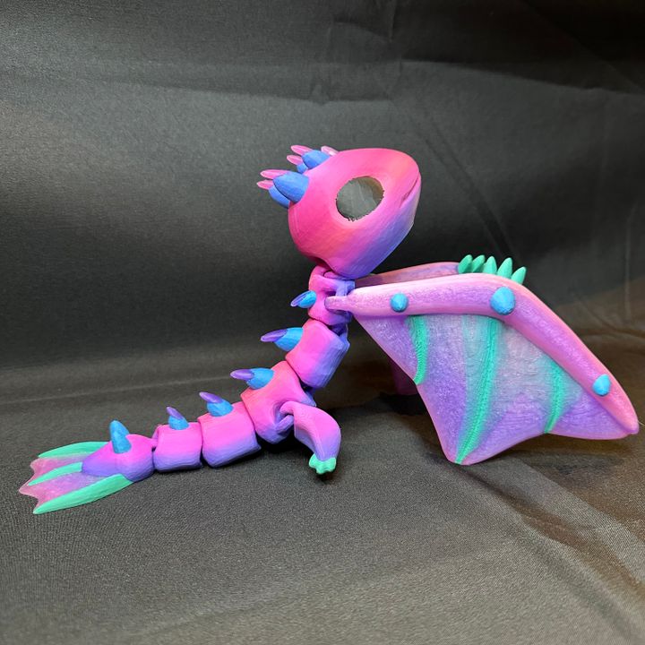 3D Printable Flexi Big Bug Dragon print in place no support by ...