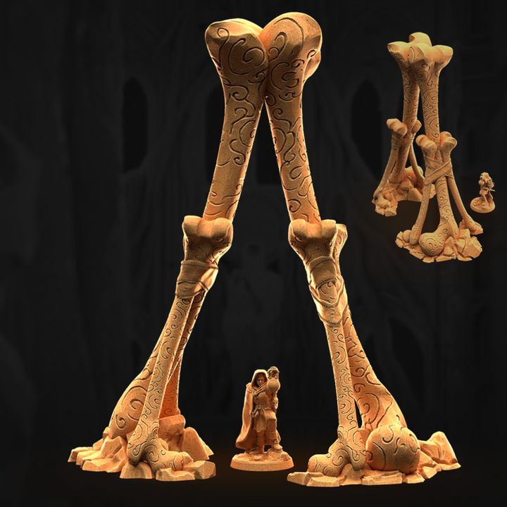 3D Printable The Gate of Bones - The Sunless Lands by 3DHexes