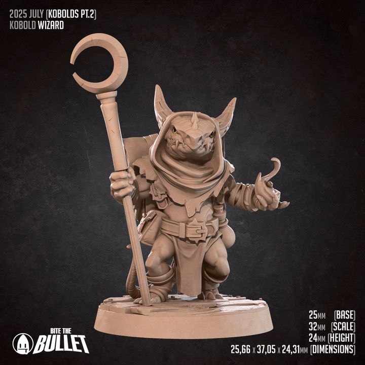 3D Printable Kobold Wizard by Bite the Bullet