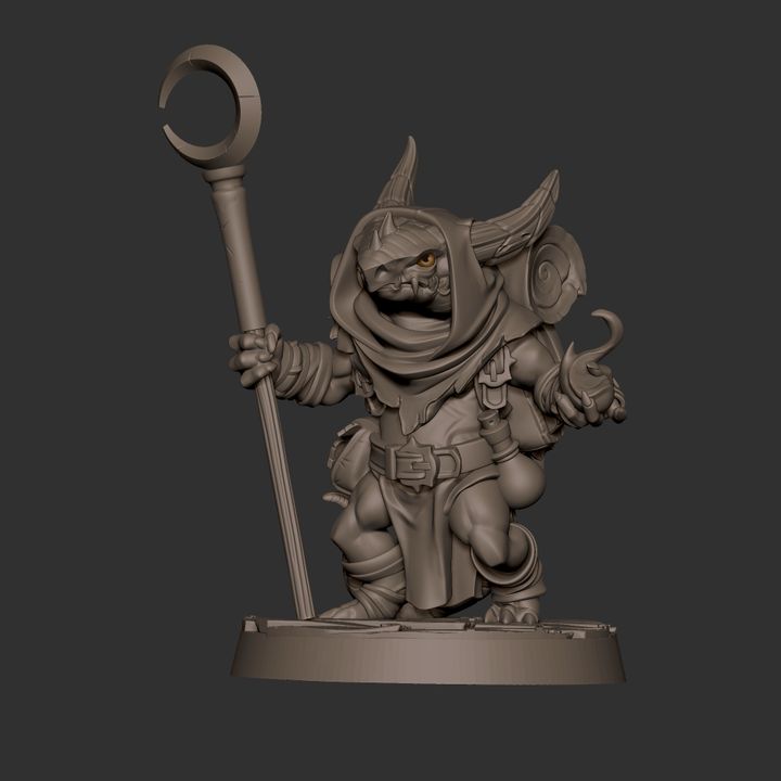 3D Printable Kobold Wizard by Bite the Bullet