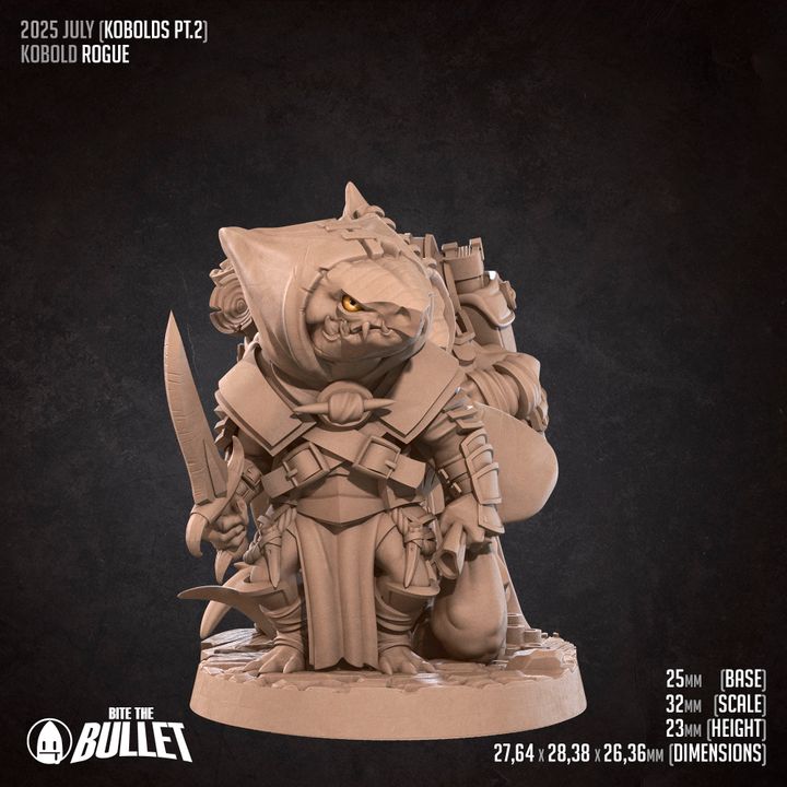 3D Printable Kobold Rogue by Bite the Bullet