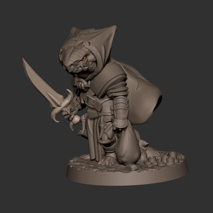 3D Printable Kobold Rogue by Bite the Bullet