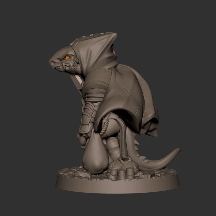 3D Printable Kobold Rogue by Bite the Bullet
