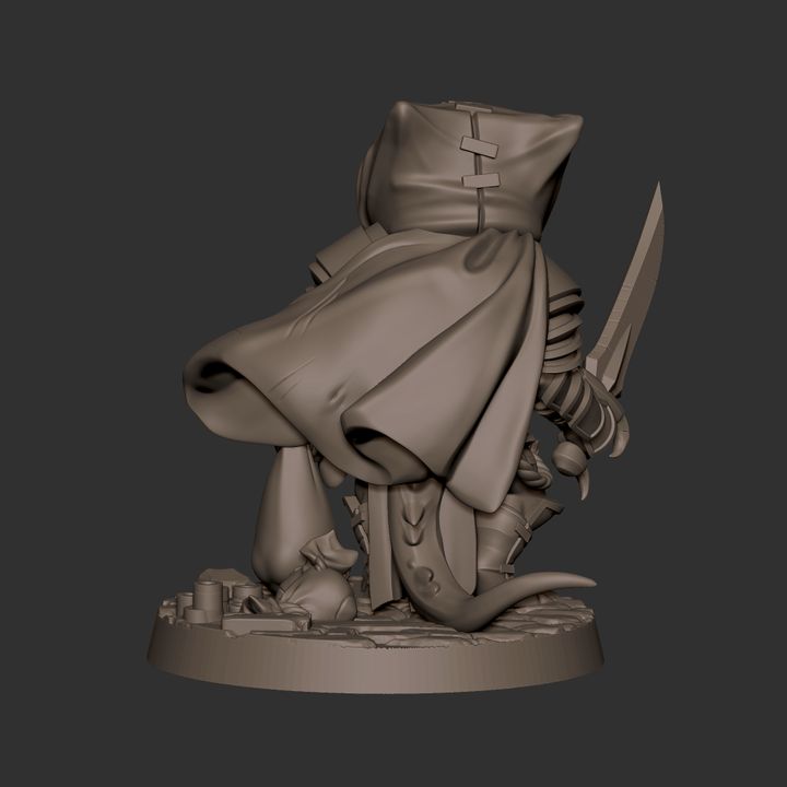 3D Printable Kobold Rogue by Bite the Bullet