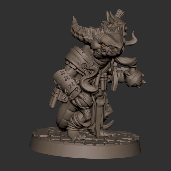3D Printable Kobold Alchemist by Bite the Bullet