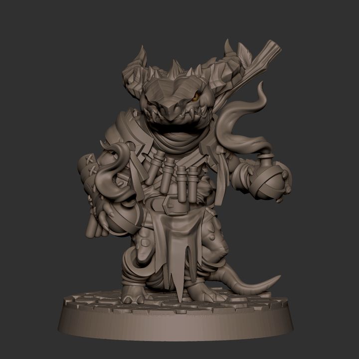 3D Printable Kobold Alchemist by Bite the Bullet