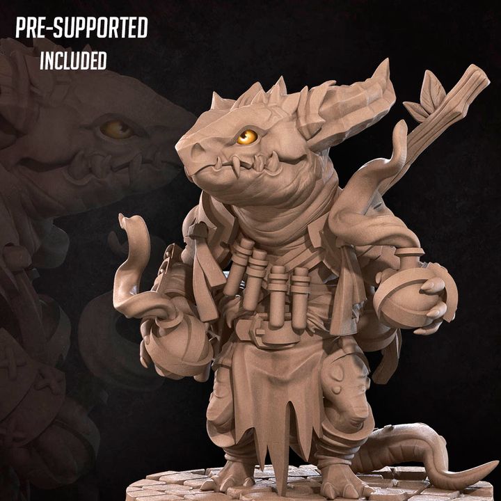 3D Printable Kobold Alchemist by Bite the Bullet