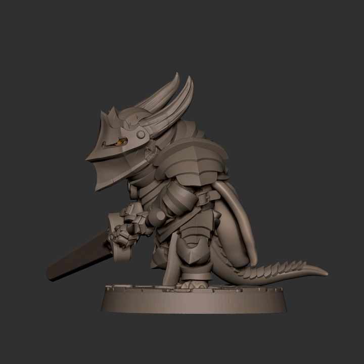 3D Printable Kobold Paladin by Bite the Bullet