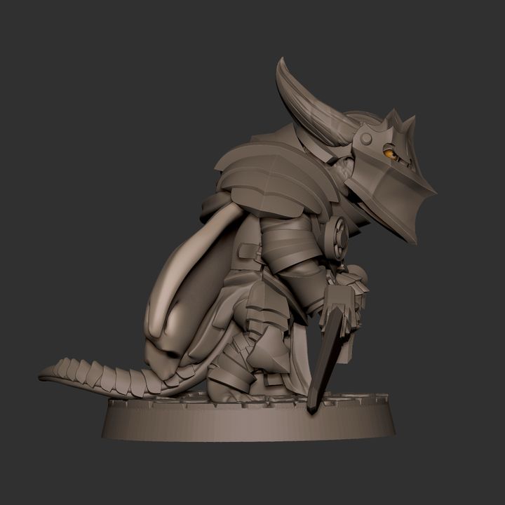 3D Printable Kobold Paladin by Bite the Bullet