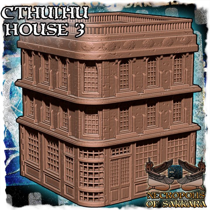 3D Printable Cthulhu House 4 by Pharaoh's Workshop