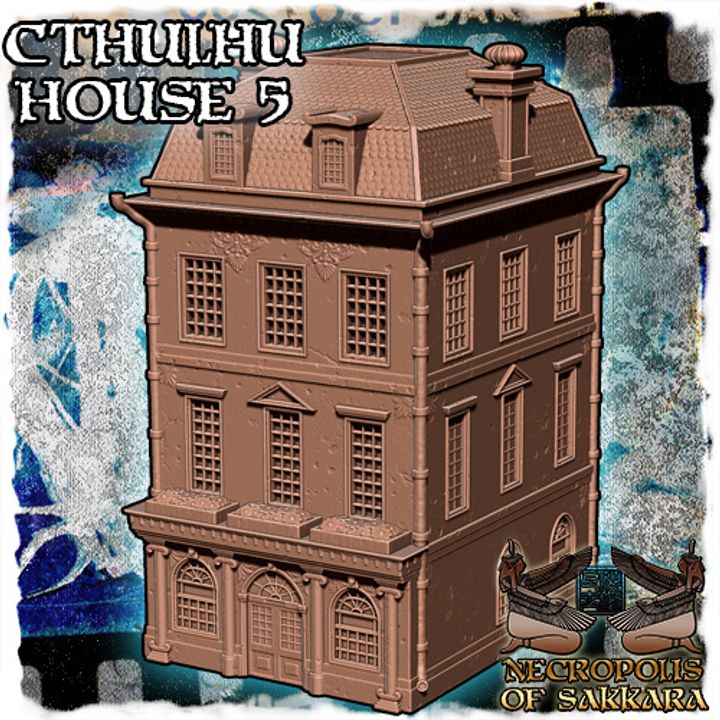 3D Printable Cthulhu House 5 by Pharaoh's Workshop