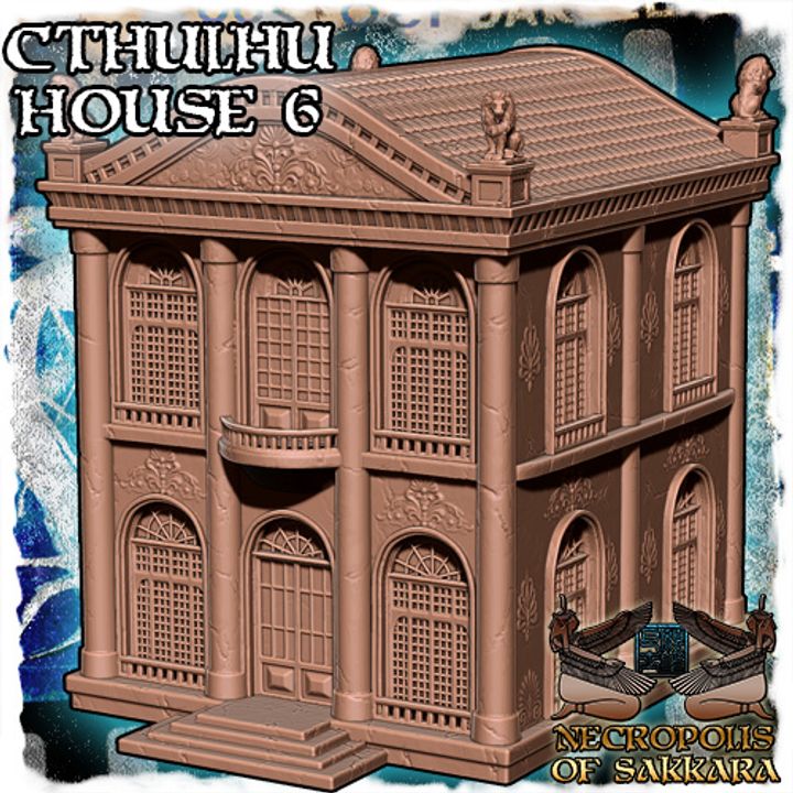 3D Printable Cthulhu House 6 by Pharaoh's Workshop