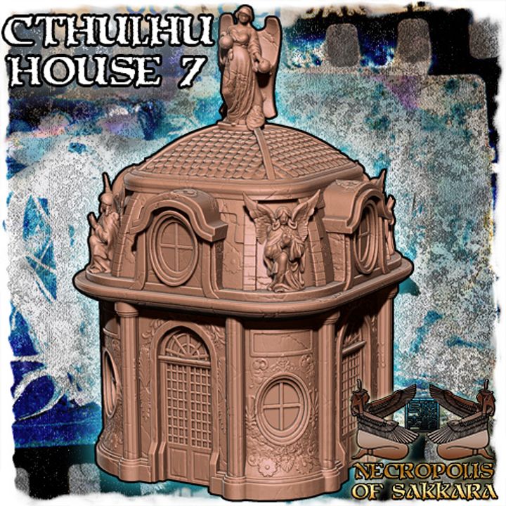 3D Printable Cthulhu House 7 by Pharaoh's Workshop