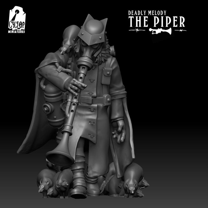 3D Printable THE PIPER (Pre-Supported) by Cyclop Miniatures