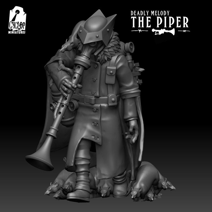 3D Printable THE PIPER (Pre-Supported) by Cyclop Miniatures