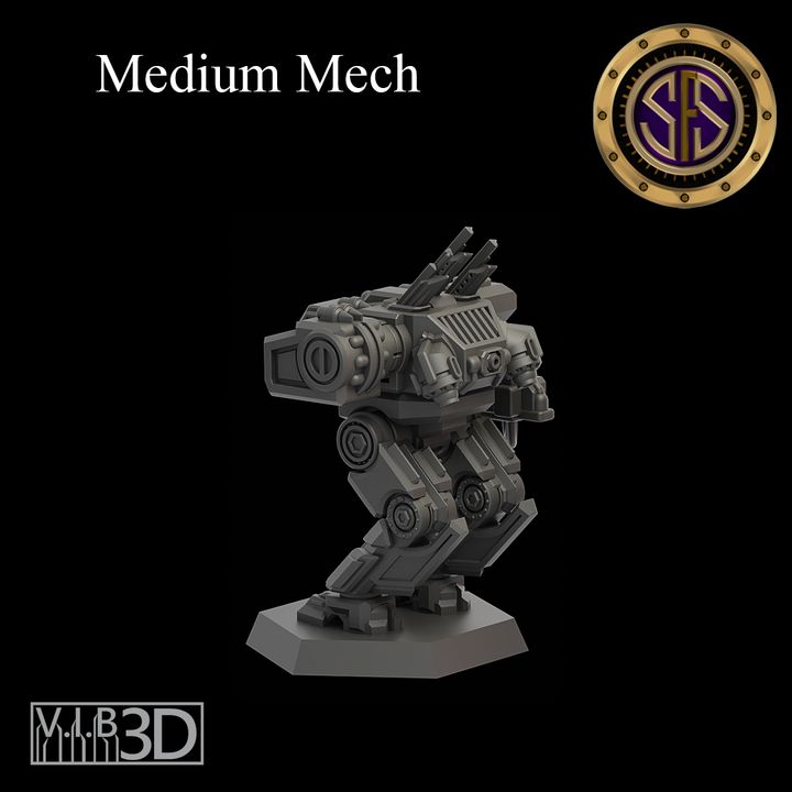 3D Printable Medium Mech by Soul Forge Studio