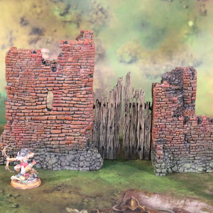 3D Printable Gates, Gatehouse ruins by Alexander Buryak