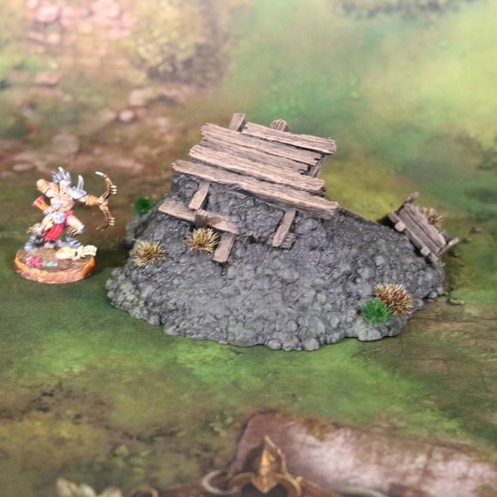 3D Printable mine entrance, undermine by StoneAxe Miniatures