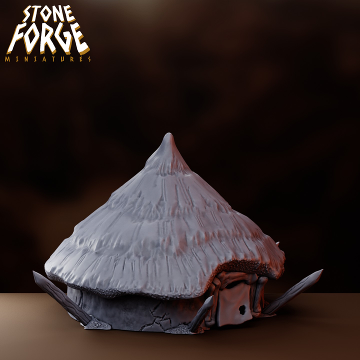 3D Printable Neolithic Roundhouse – Savage Stone-Age Scenery STL for 3D ...