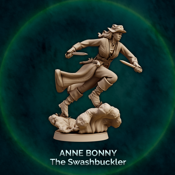 3D Printable Anne Bonny - The Swashbuckler by Artificers_Mini