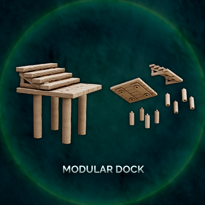 3D Printable Modular Dock by Artificers_Mini