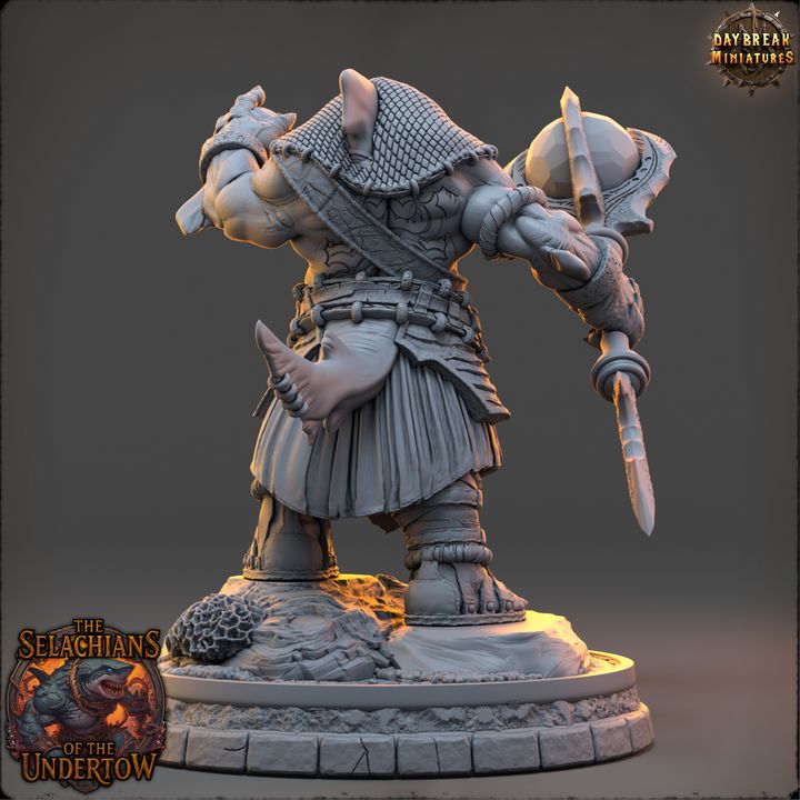 3D Printable Draaleth Orn – Voice of the Hollow Wake - The Selachians ...