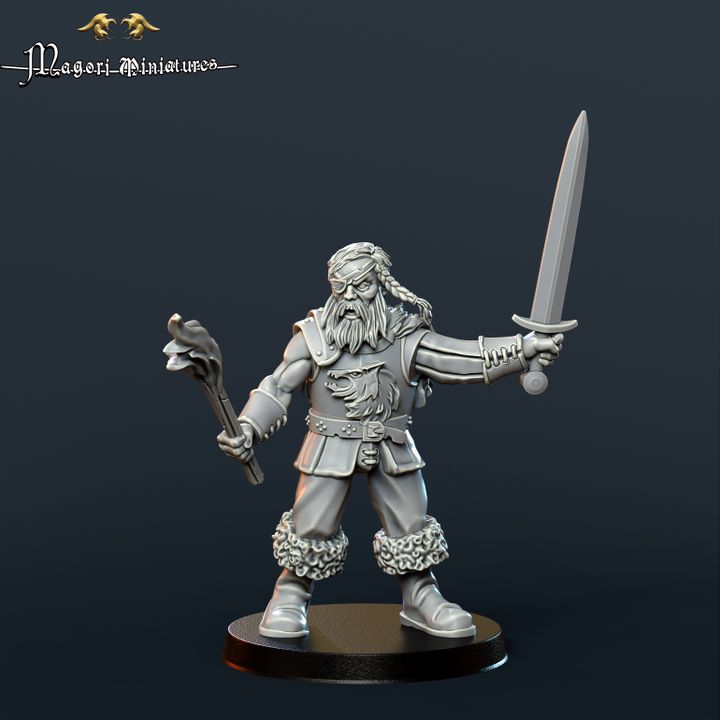 3D Printable Band of the wolf warrior #9 by Magori Minaitures