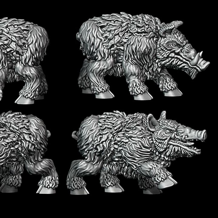 3D Printable Wild wasteland Hawgs by Red Nebular