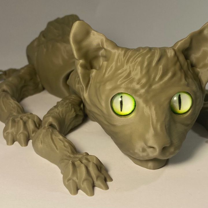 3D Printable FLEXI ARTICULATED CAT TOM – 🐱 FLUFFY, CUTE, AND WILDLY ...