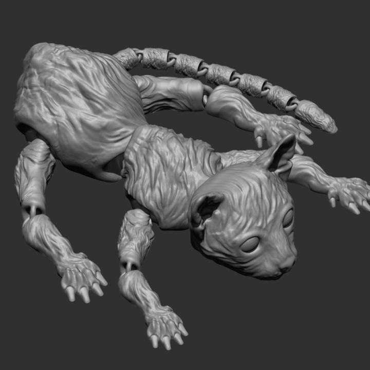 3D Printable FLEXI ARTICULATED CAT TOM – 🐱 FLUFFY, CUTE, AND WILDLY ...
