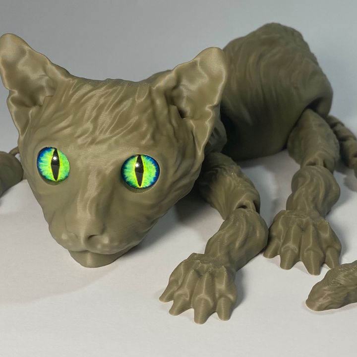 3D Printable FLEXI ARTICULATED CAT TOM – 🐱 FLUFFY, CUTE, AND WILDLY ...